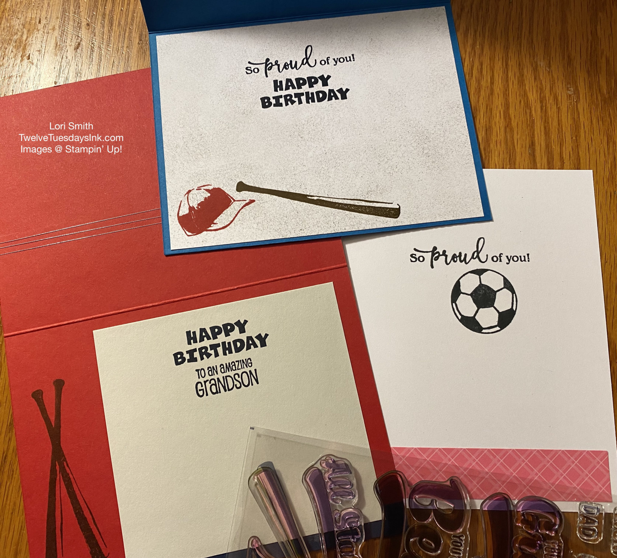 Batter Up! Cards for My Boys - Twelve Tuesdays Ink